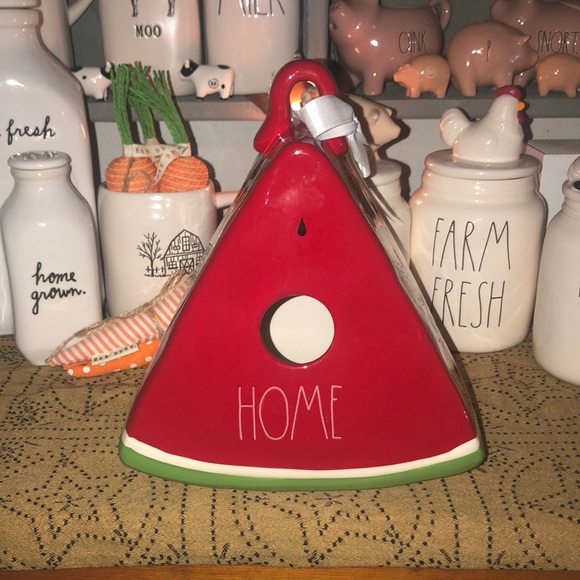 Rae Dunn | Accents | Rae Dunn Home Watermelon Shaped Birdhouse | Poshmark